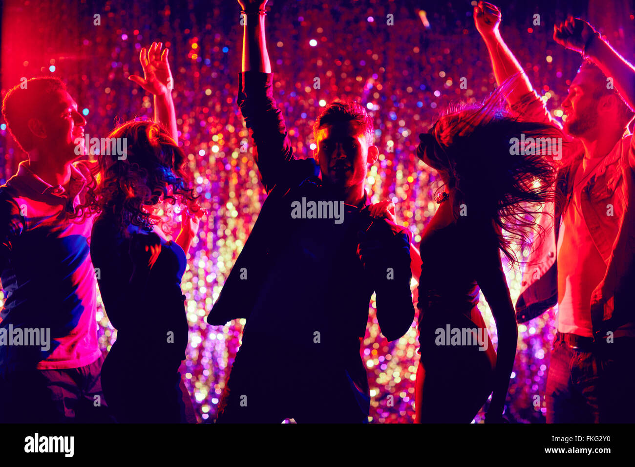 Young people dancing at party Stock Photo - Alamy