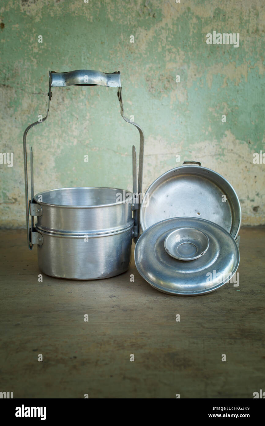 food containers at asian kitchen, still life Stock Photo - Alamy