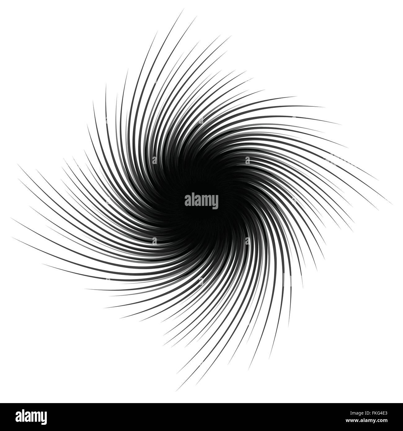 Abstract spiky shape with rotating distortion effect Stock Vector Image ...