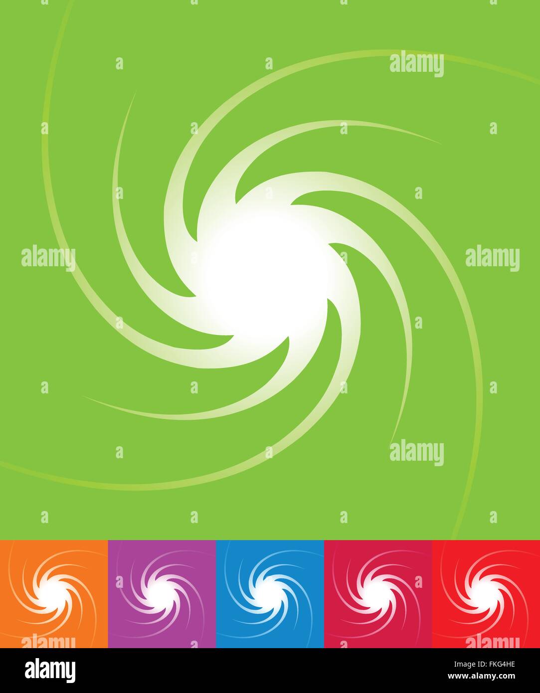 Set of colorful backgrounds with spiral, swoosh shapes Stock Vector ...