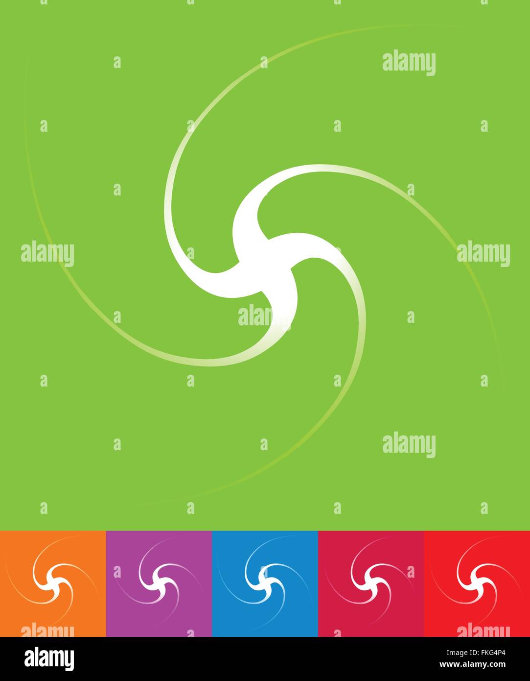 Set of colorful backgrounds with spiral, swoosh shapes Stock Vector ...