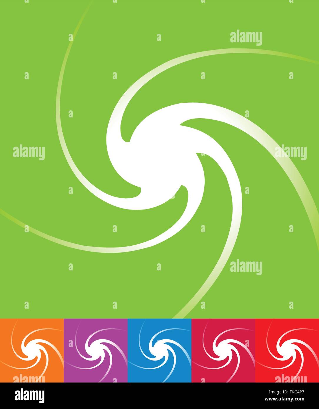 Set of colorful backgrounds with spiral, swoosh shapes Stock Vector ...