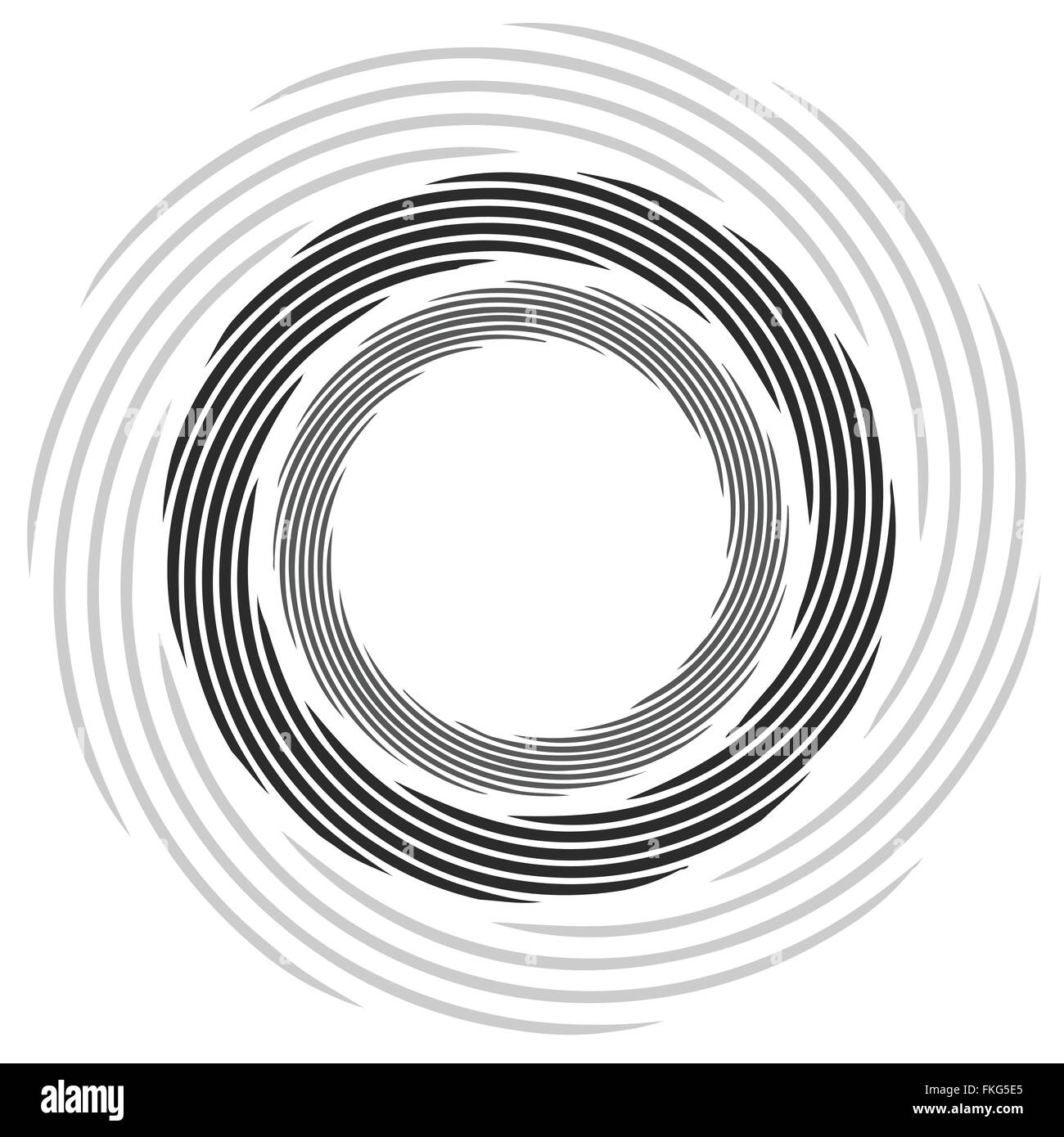 Abstract spirally element. Spinning, vortex graphic. Concentric circles ...