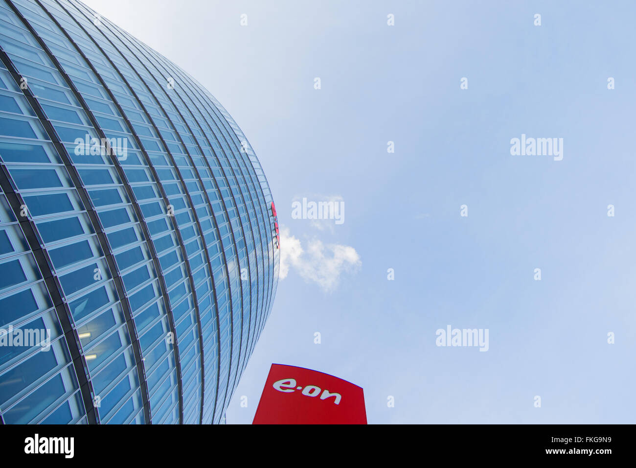 Essen, Germany. 09th Mar, 2016. The logo of energy company Eon SE on ...