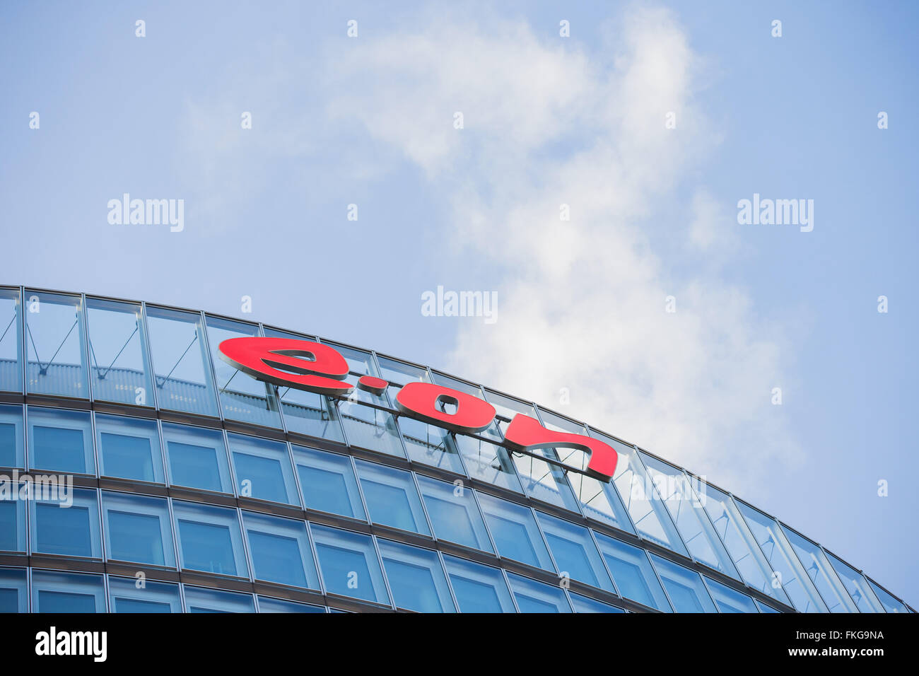 Essen, Germany. 09th Mar, 2016. The logo of energy company Eon SE on ...