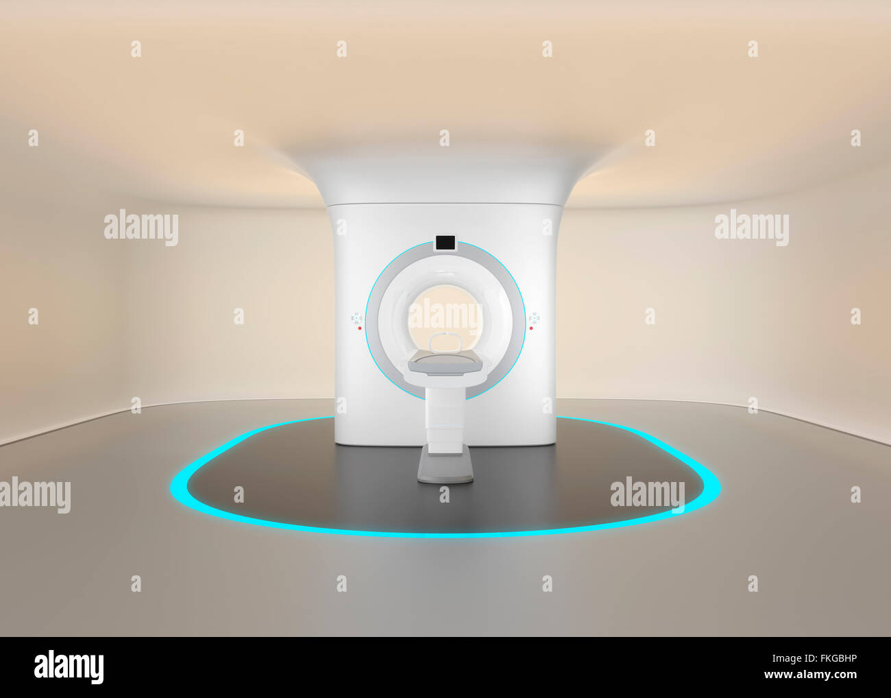 MRI room with seamless ceiling design, make relax mood to reduce ...