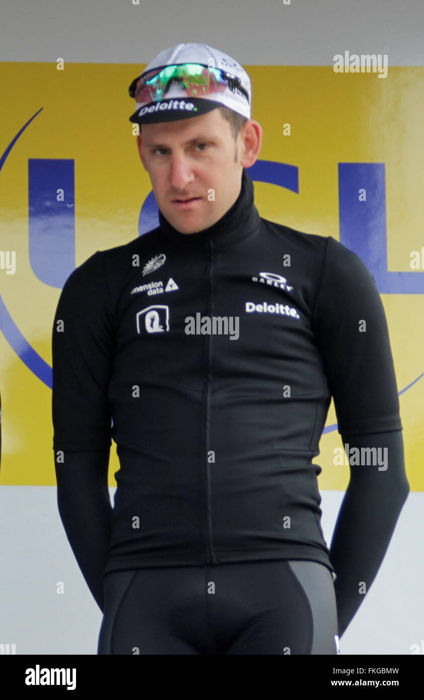 Matthew Brammeier out to the podium at the first stage of Paris - Nice ...