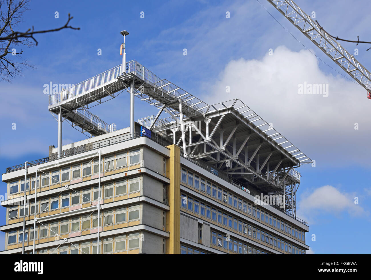 The new air ambulance helipad at Kings College Hospital, Camberwell ...