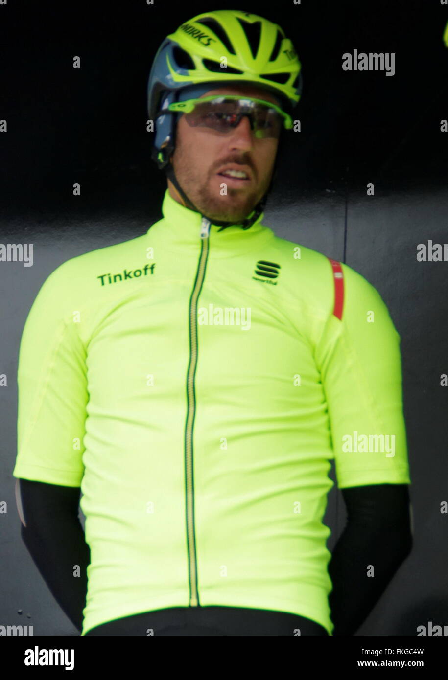 Matteo Tosatto out to the podium at the first stage of Paris - Nice ...