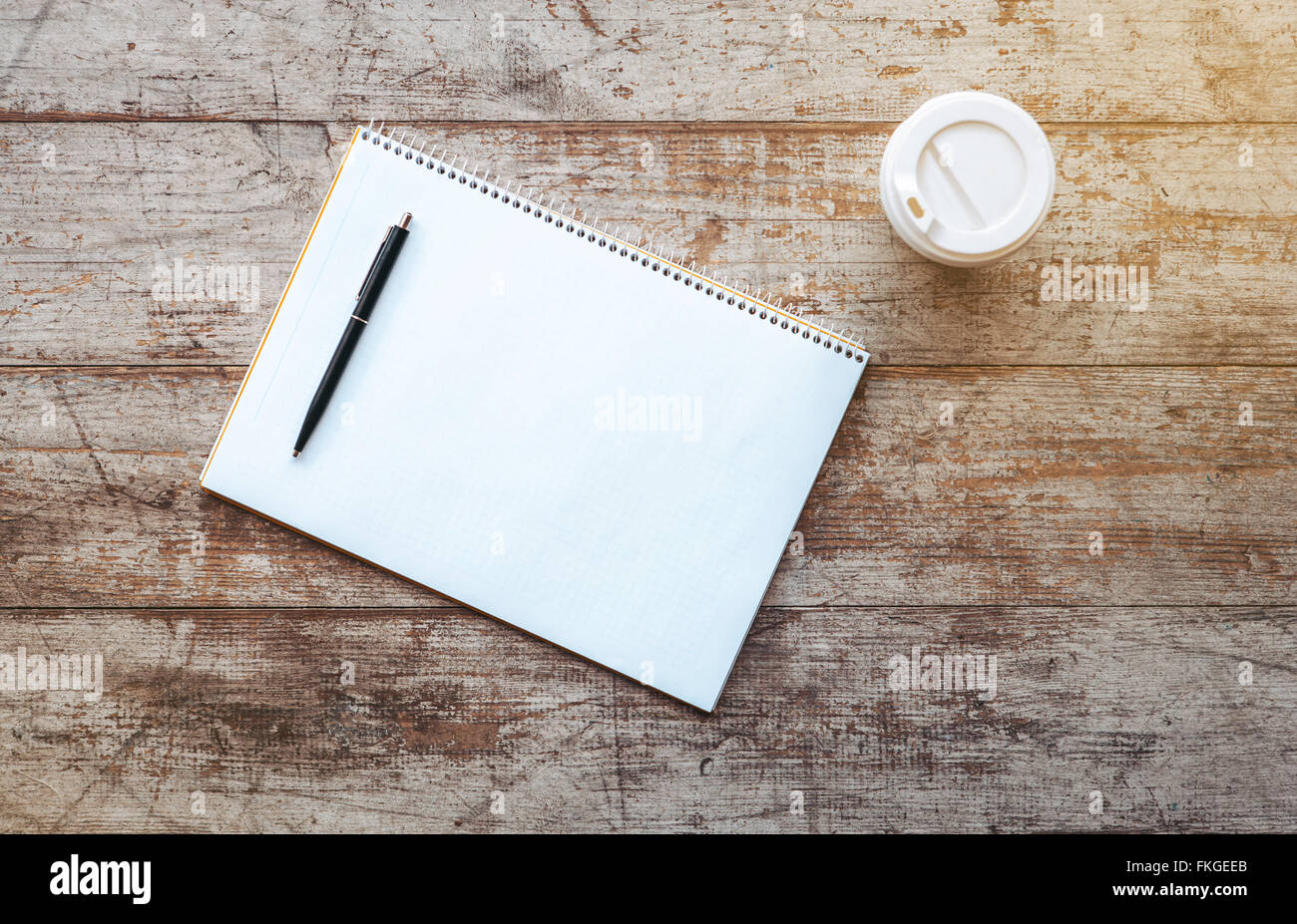 Top view photo of business objects Stock Photo - Alamy