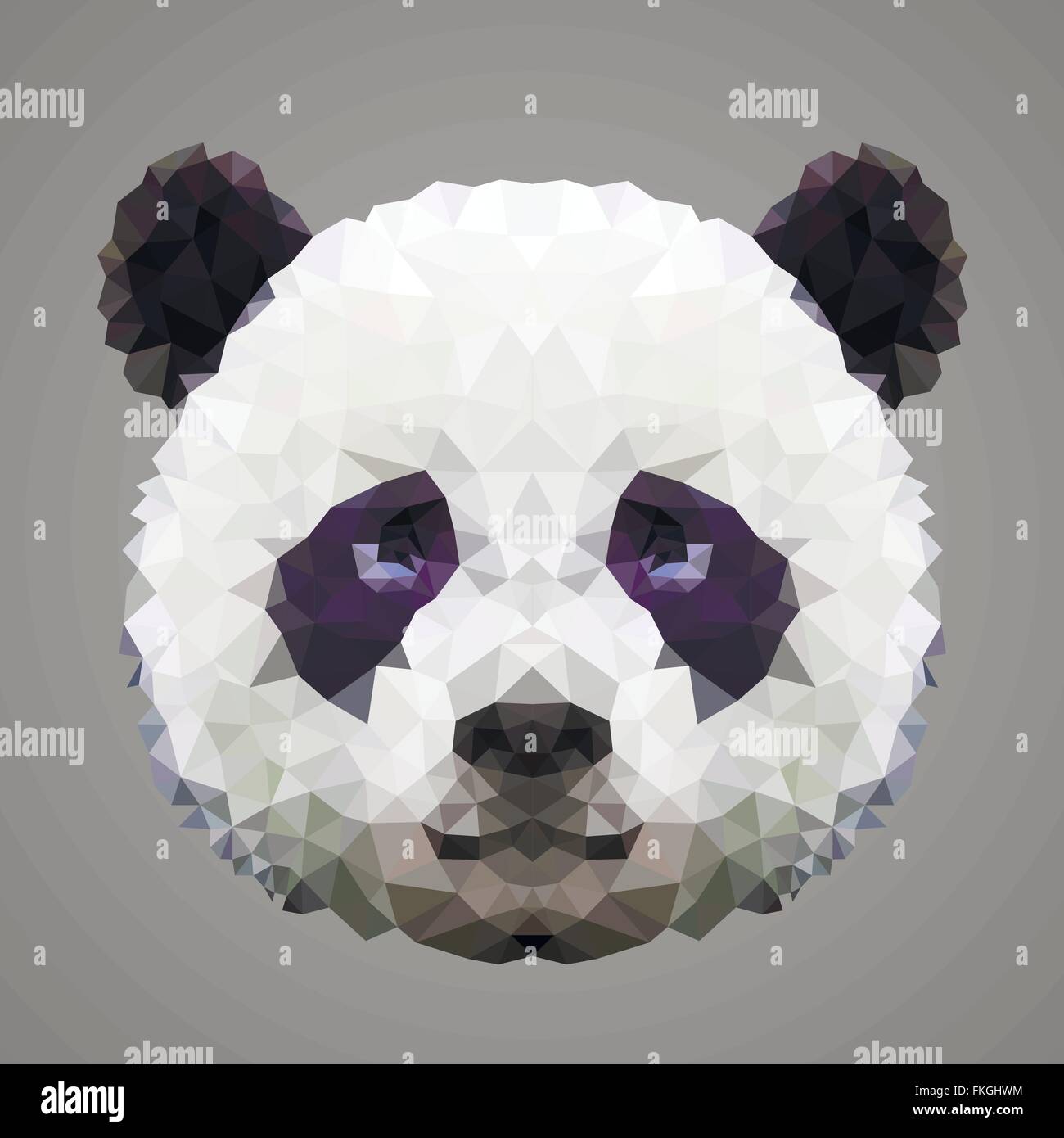 Panda low poly portrait Stock Vector Image & Art - Alamy