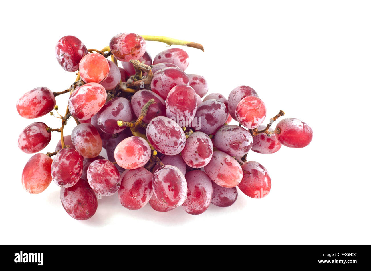 Red grape isolated on white background Stock Photo - Alamy