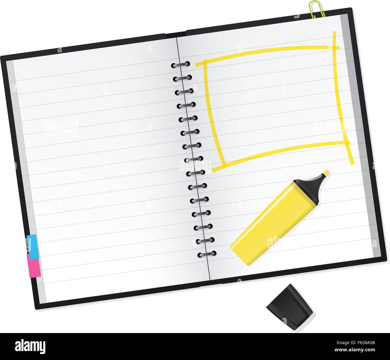 Blank scrapbook Stock Vector Images - Alamy