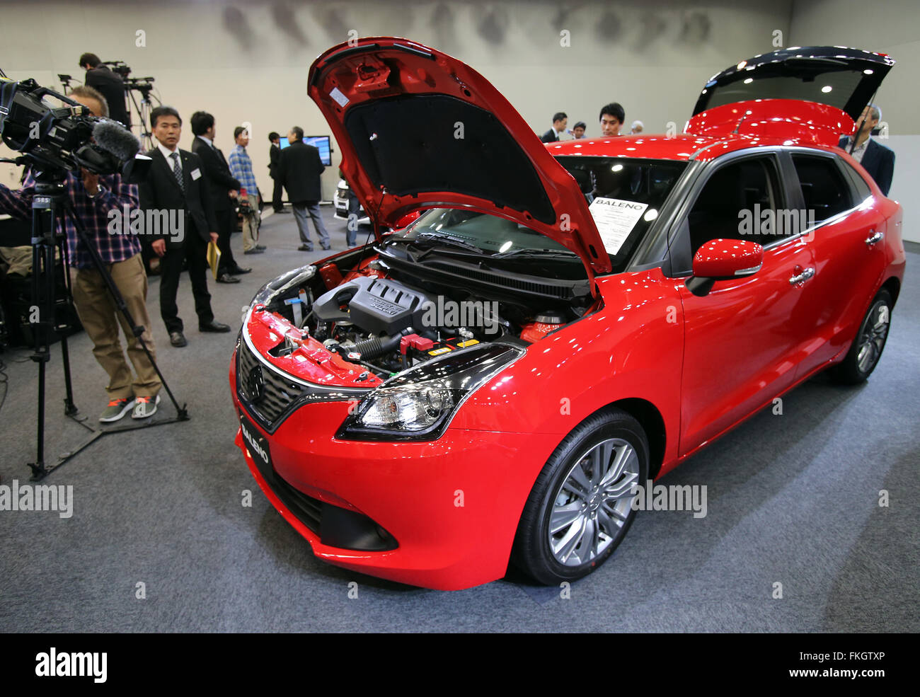 Tokyo, Japan. 9th Mar, 2016. Japanese automaker Suzuki Motor introduces ...