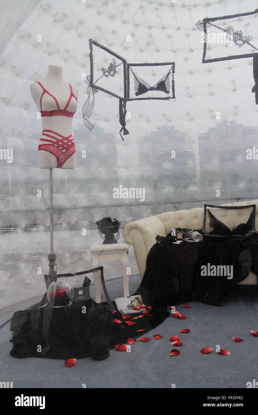 Shanghai, Shanghai, CHN. 7th Mar, 2016. Bra Museum opens at the second ...