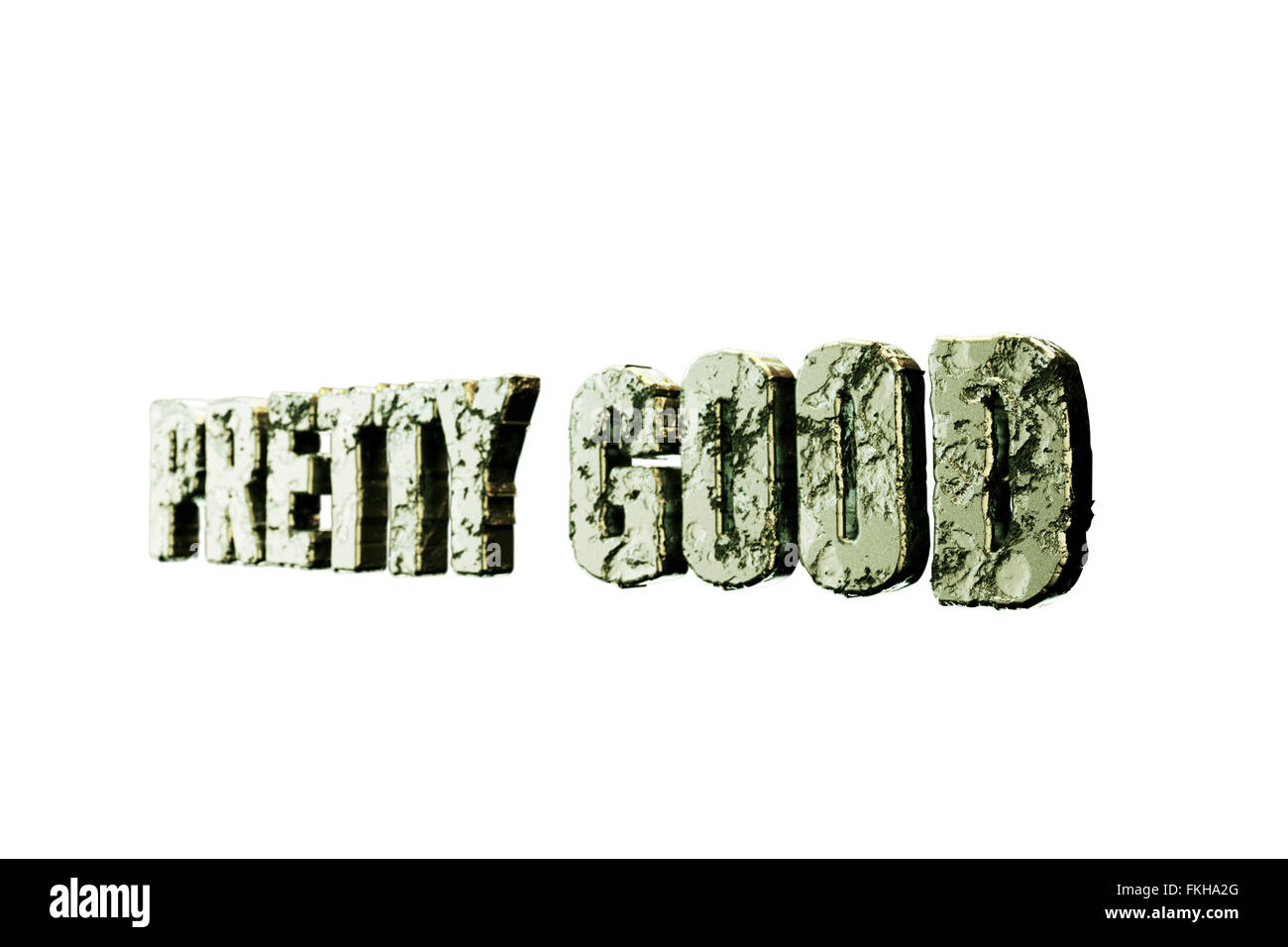 pretty good sign isolated on white background Stock Photo - Alamy