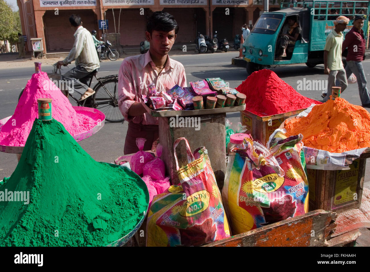 Holi,coloured powder throwing festival,Jaipur,Rajasthan,India,South ...
