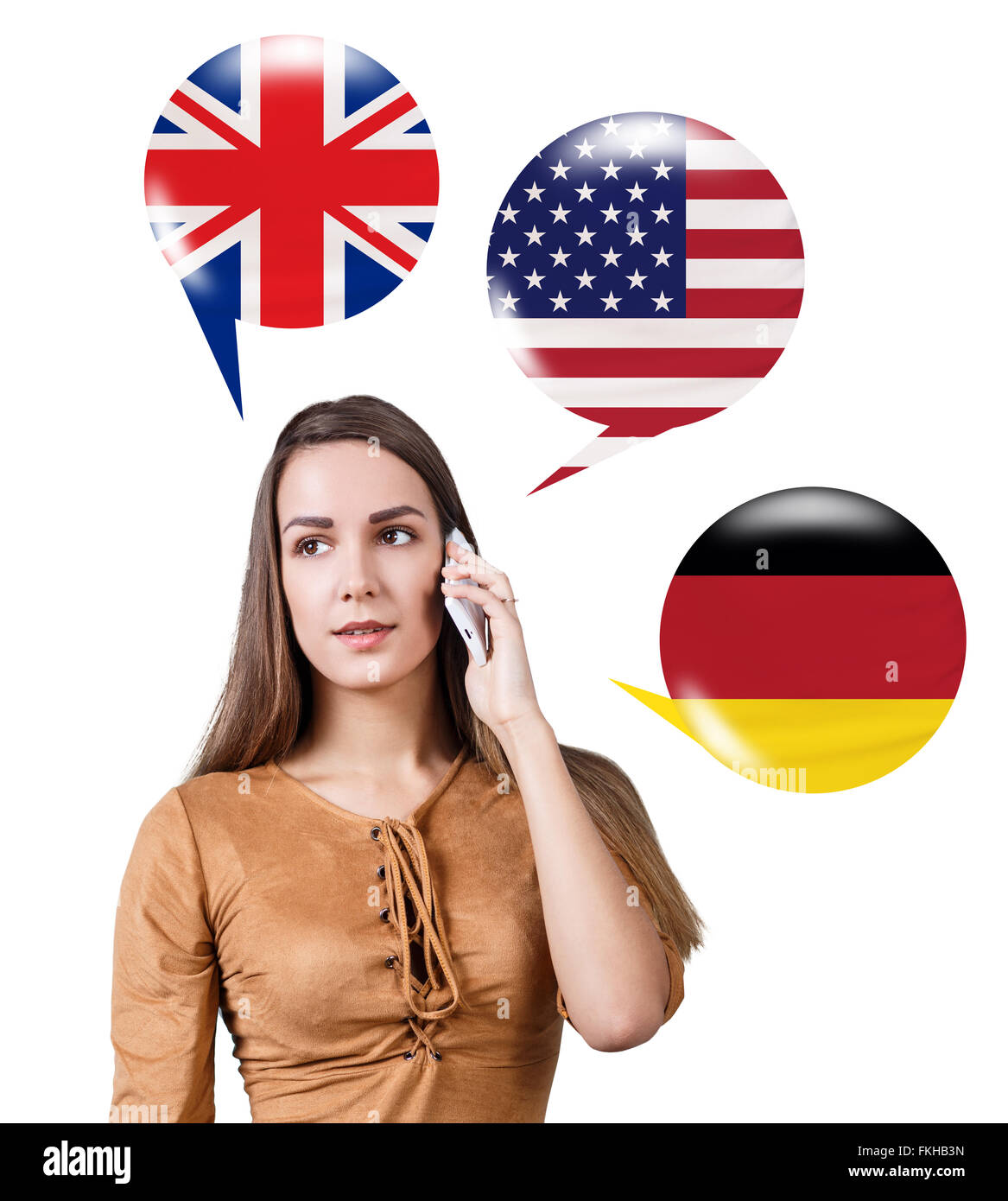 Learning of foreign languages concept Stock Photo - Alamy