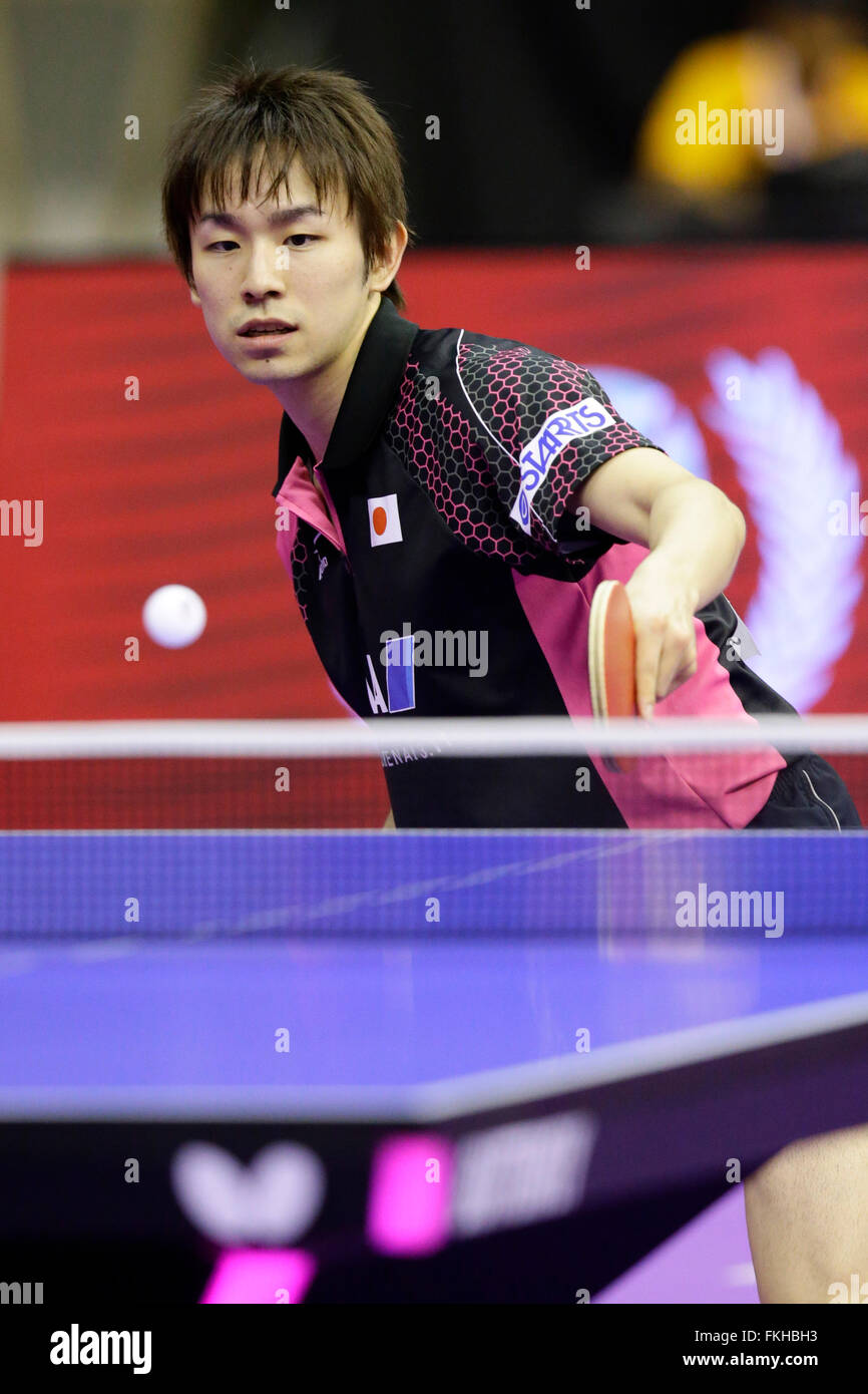 Koki Niwa (JPN), MARCH 4, 2016 -Table Tennis : Perfect 2016 World Team ...