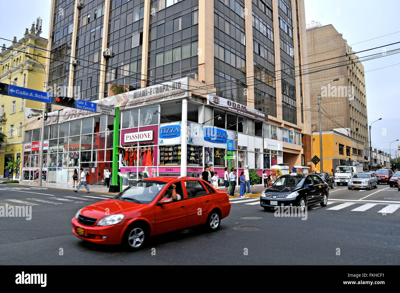 street scene Lima Peru South America Stock Photo - Alamy