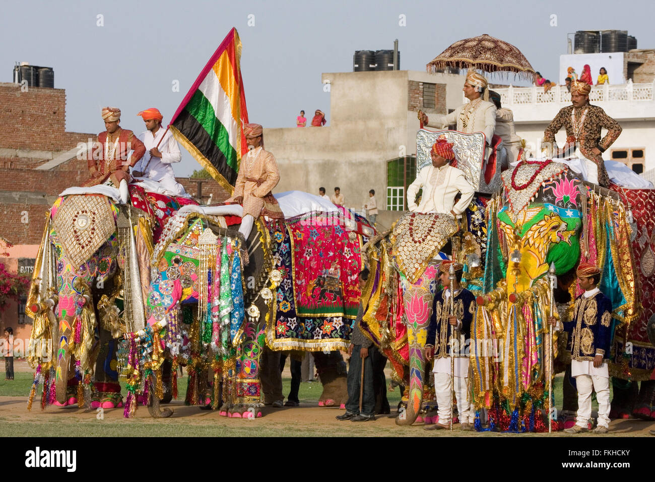 During elephant festival during holi,Hindu celebration in Jaipur ...