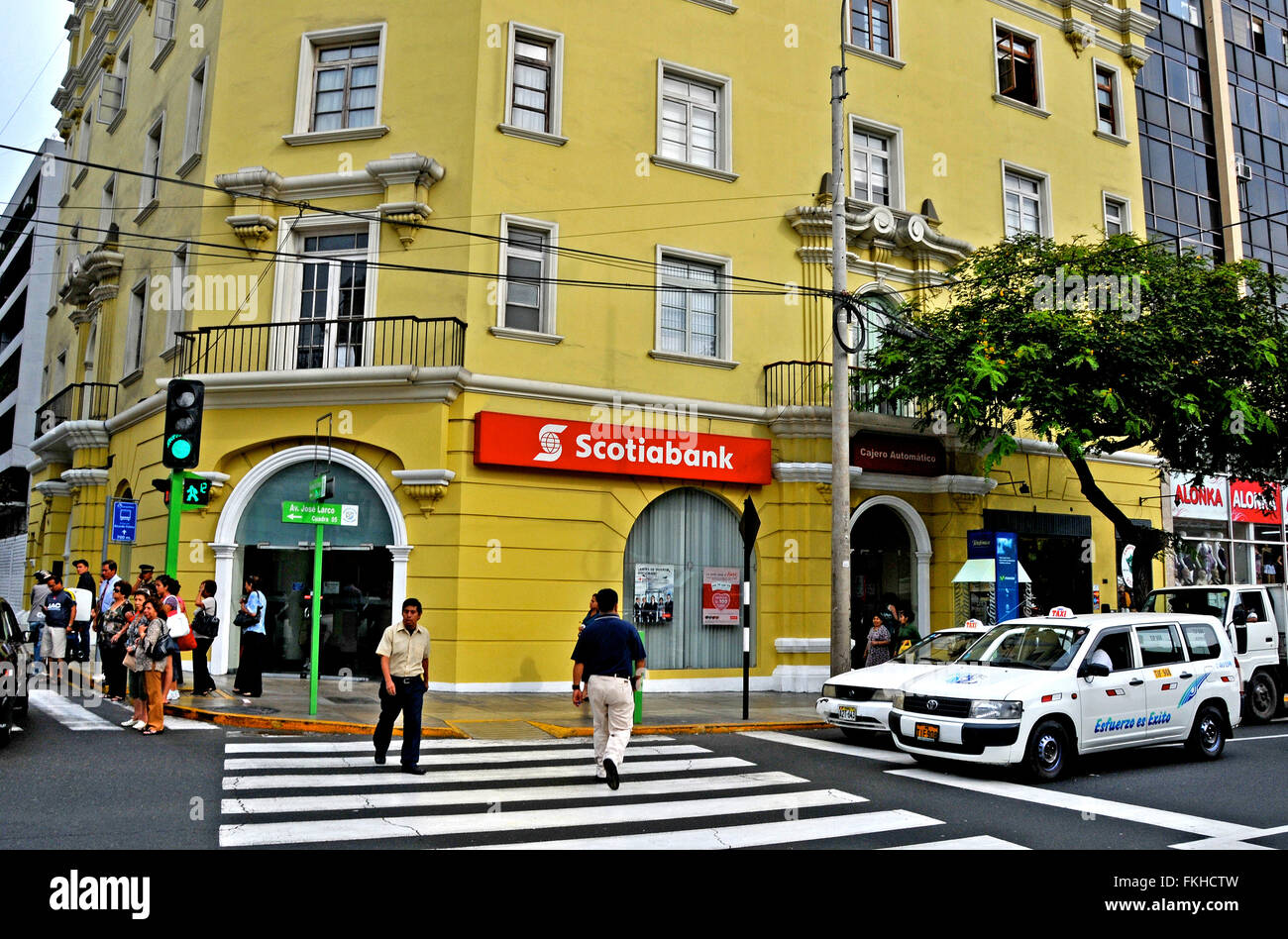 street scene Lima Peru South America Stock Photo - Alamy