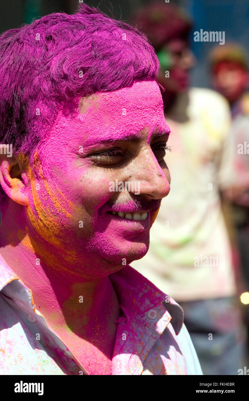 Holi,coloured powder throwing festival,Jaipur,Rajasthan,India,South ...