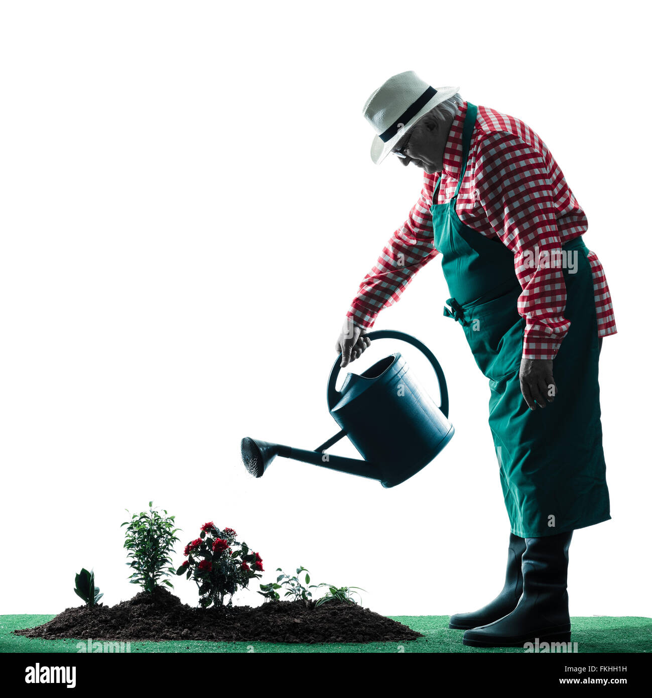 Man gardening flowers hi-res stock photography and images - Alamy