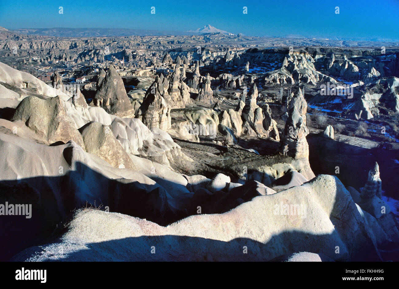 Panoramic View of the Volcanic Landscape of Cappadocia, central turkey ...