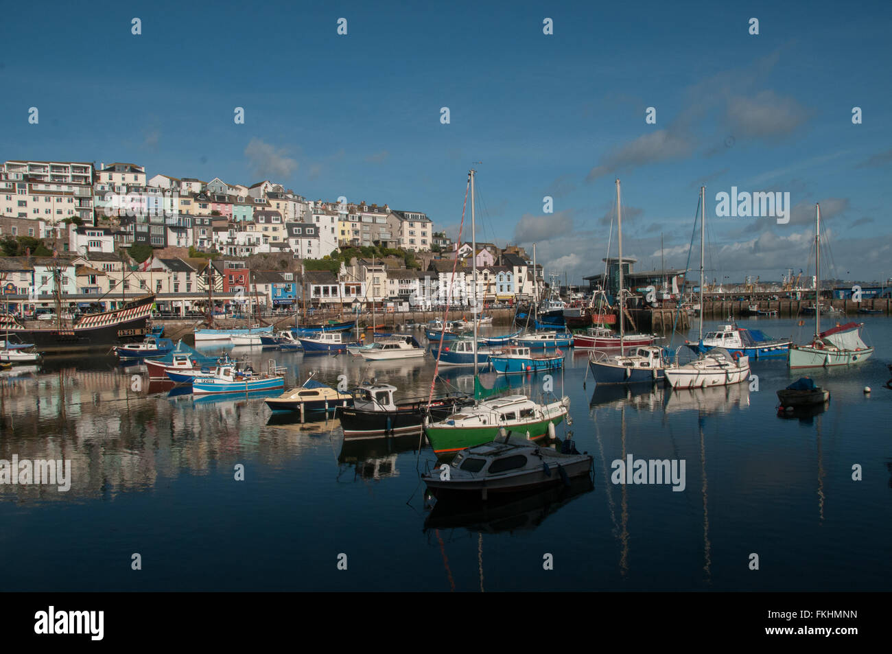 Brixham Harbour, Devon Stock Photo - Alamy