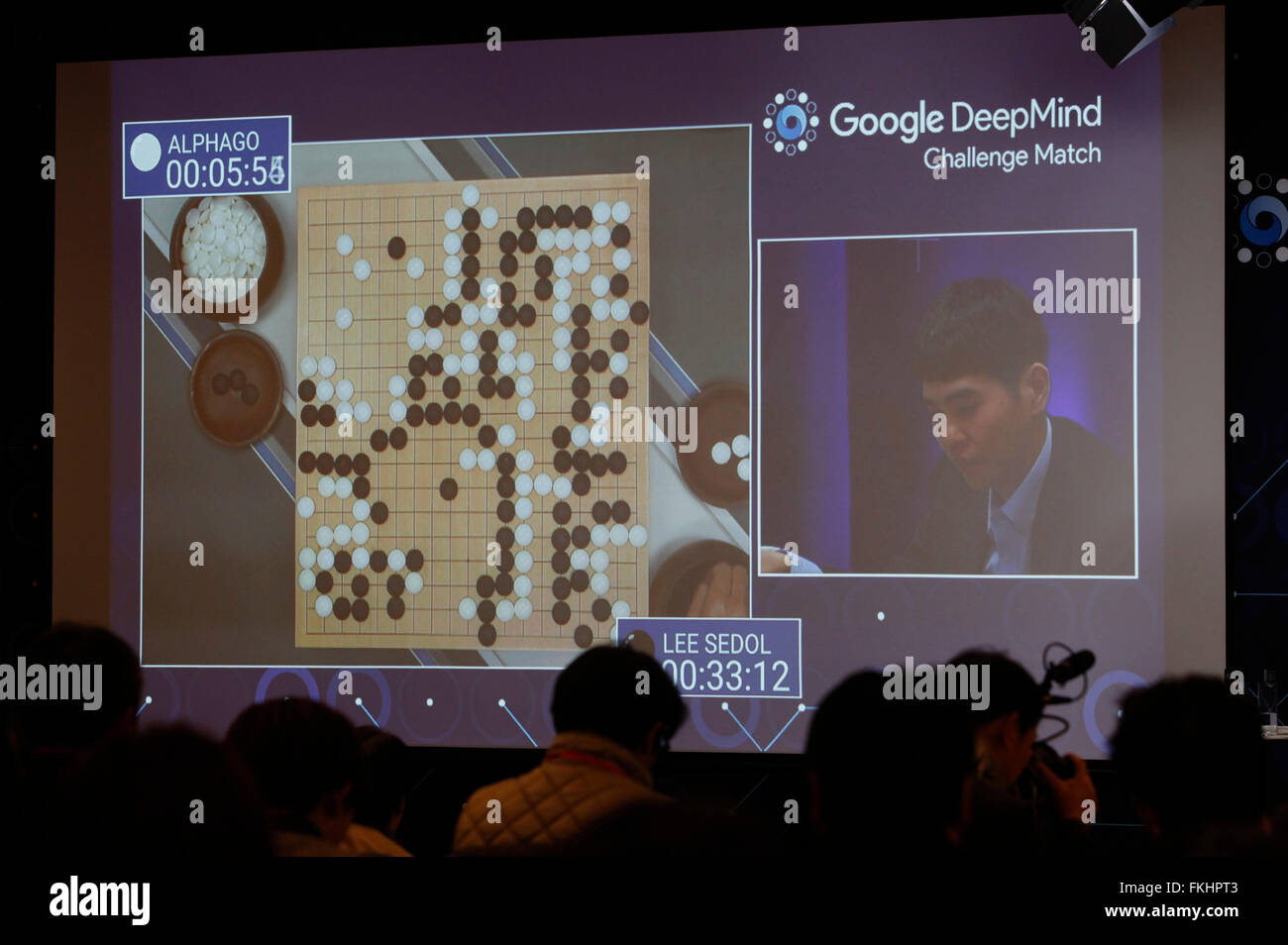 Seoul, South Korea. 9th Mar, 2016. South Korean professional Go player ...