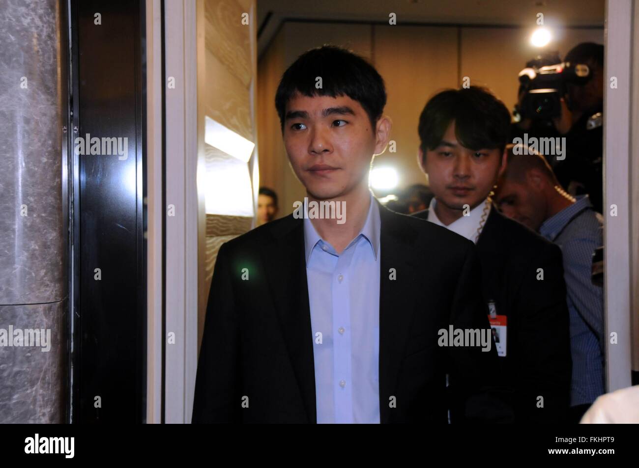 Seoul, South Korea. 9th Mar, 2016. South Korean professional Go player ...