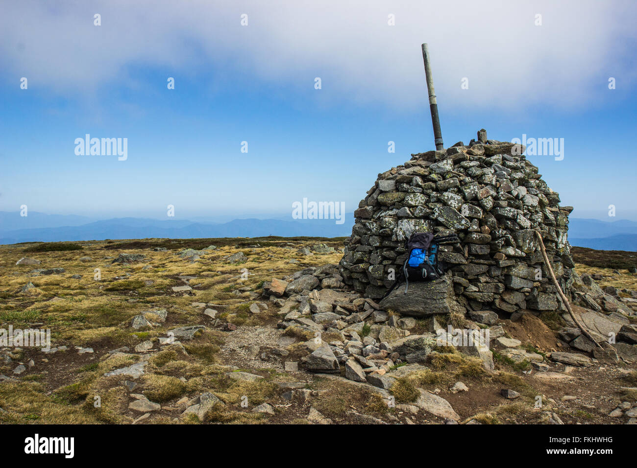 Hiking up a mountain in the Australian alpine region Stock Photo - Alamy