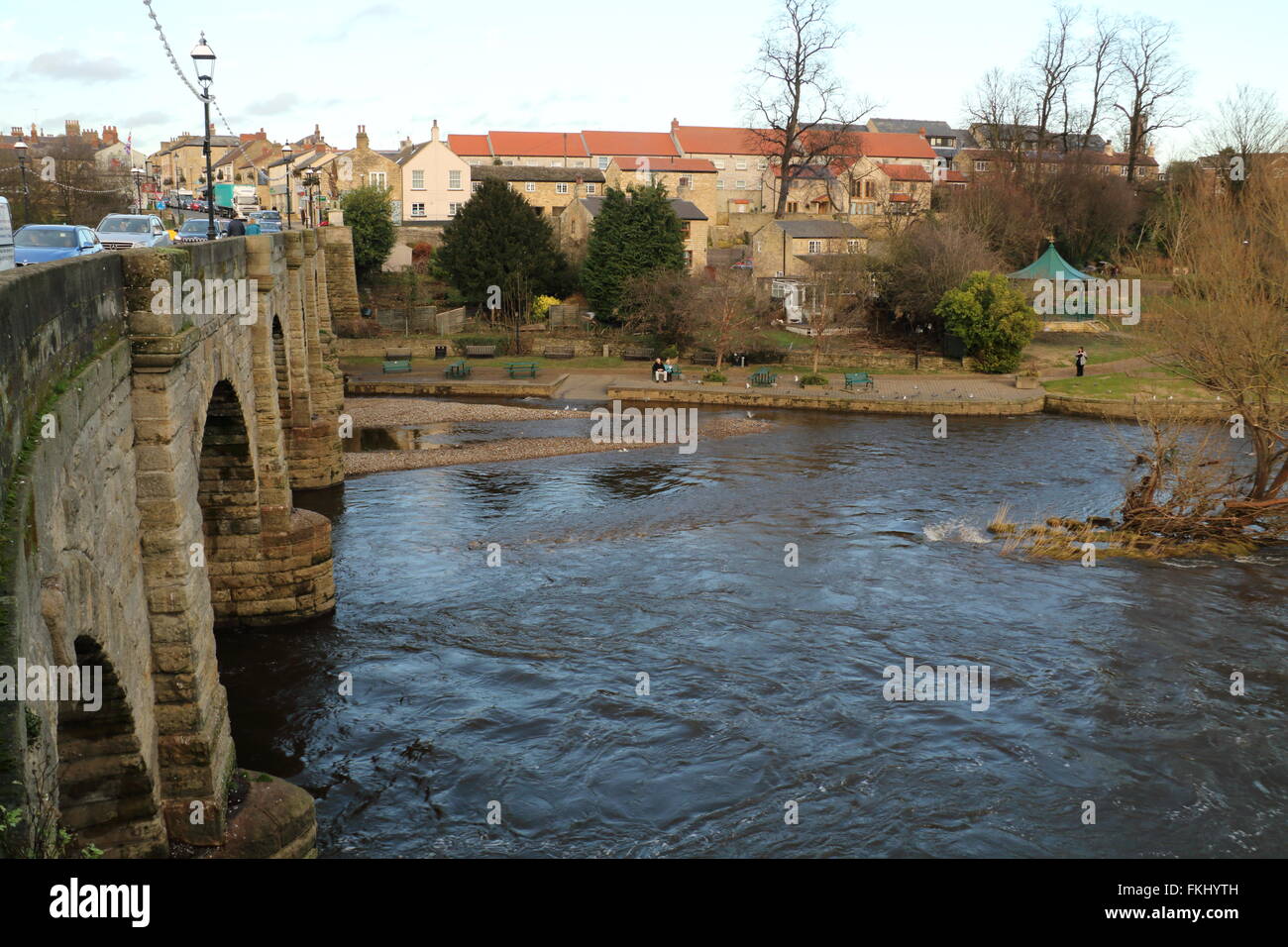 Bridge over river,Wetherby,N.Yorks,UK Stock Photo - Alamy