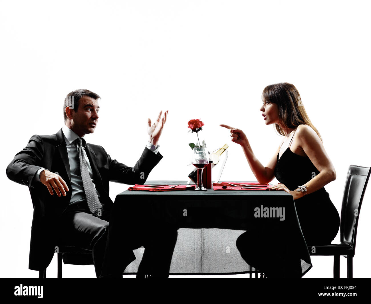 Couple arguing restaurant hi-res stock photography and images - Alamy