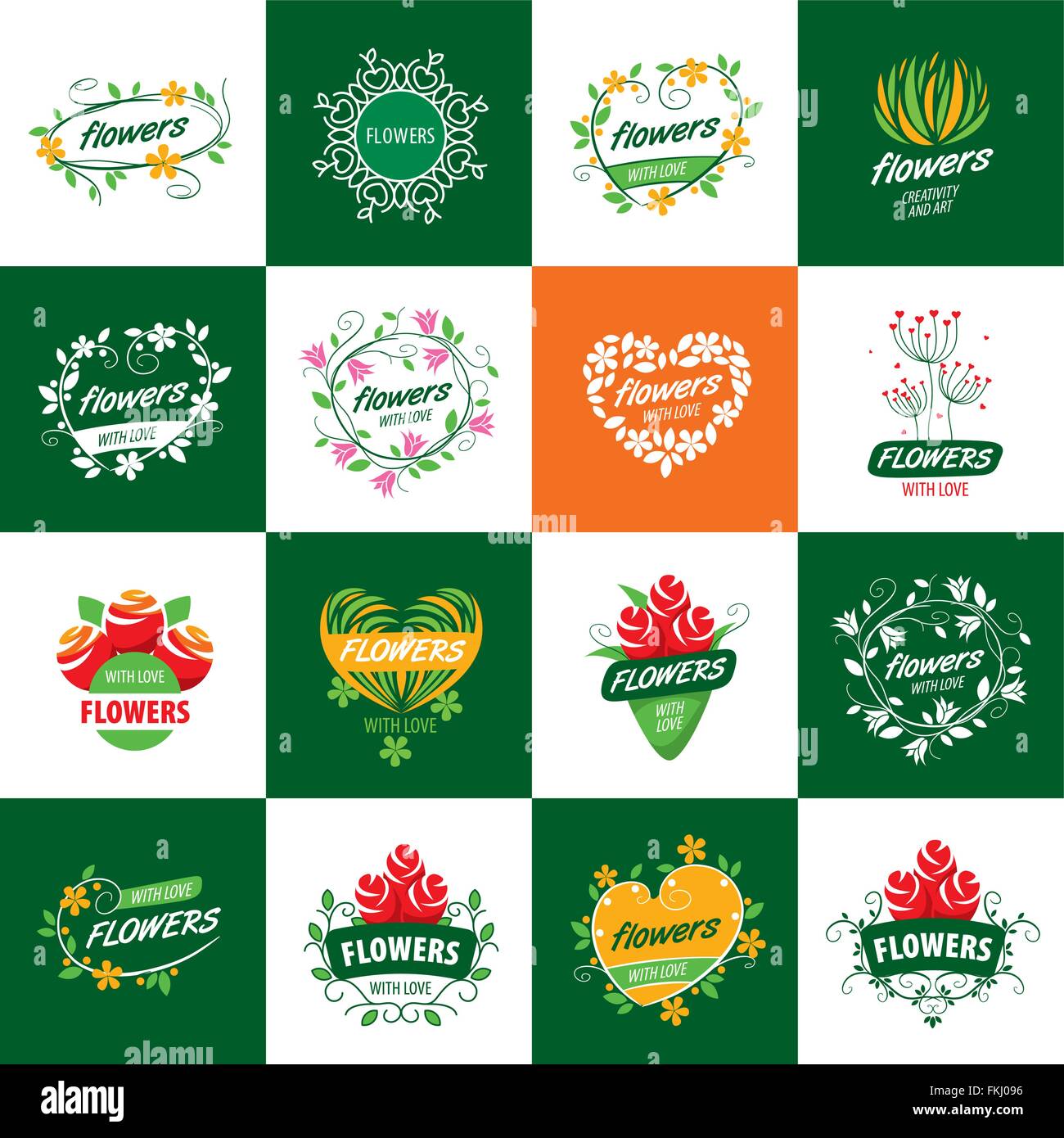 flower vector logo Stock Vector Image & Art - Alamy