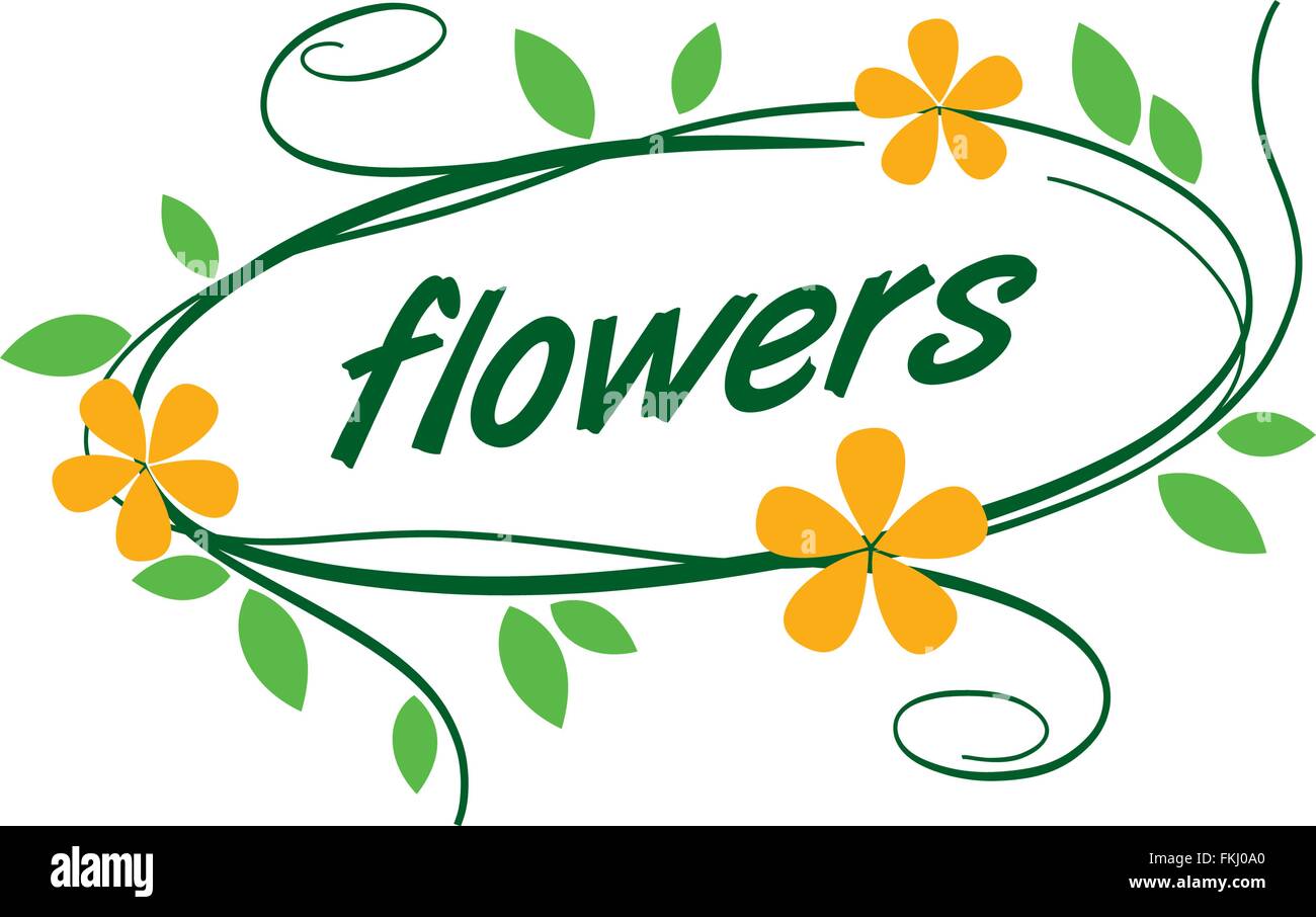 flower vector logo Stock Vector Image & Art - Alamy