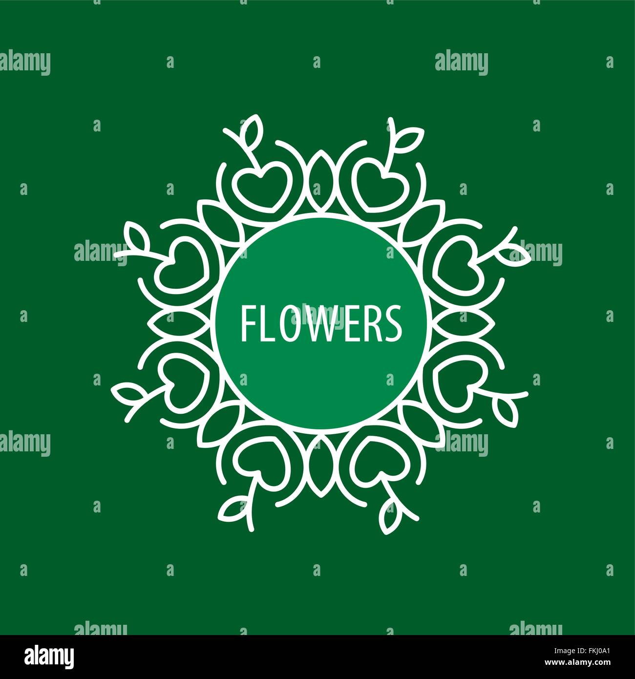 flower vector logo Stock Vector Image & Art - Alamy