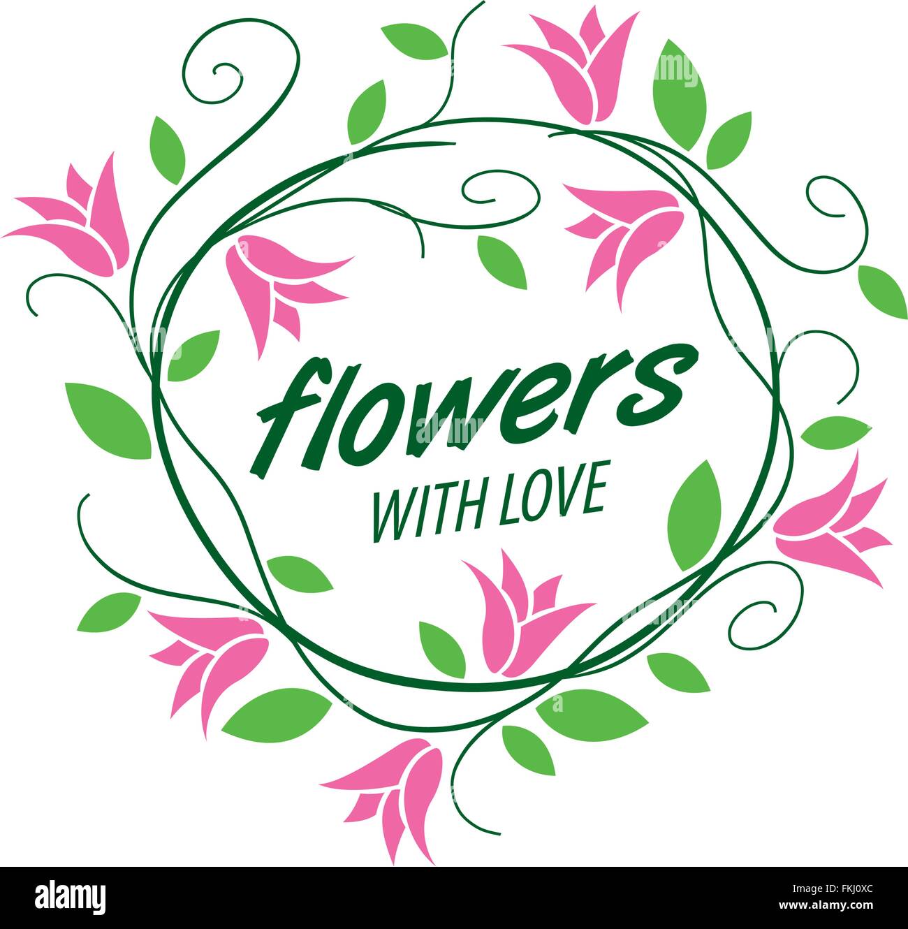 flower vector logo Stock Vector Image & Art - Alamy