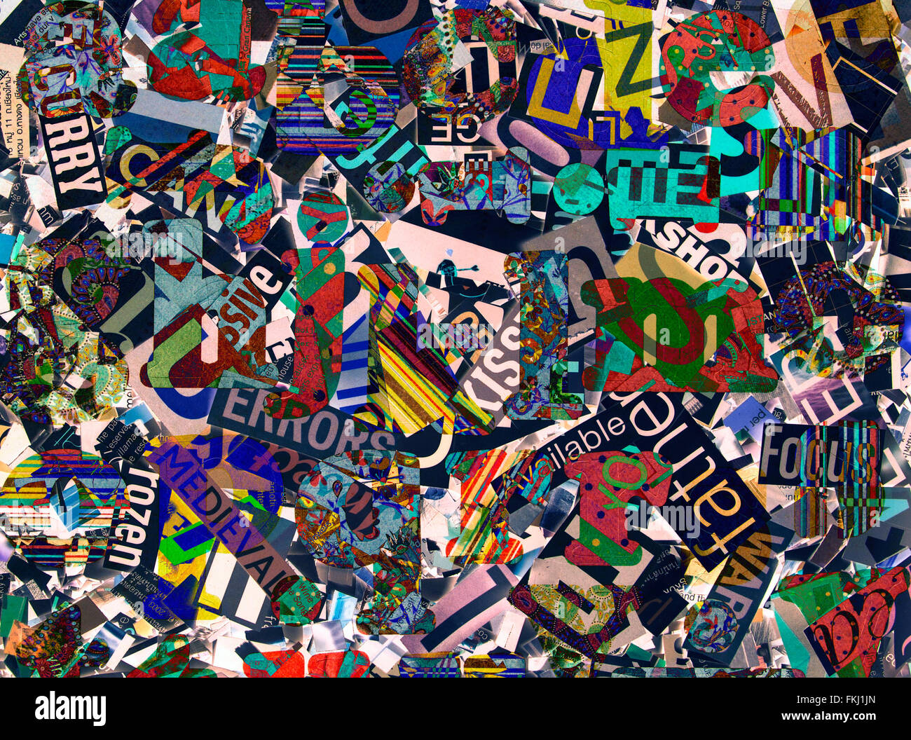 Magazine paper collage hi-res stock photography and images - Alamy