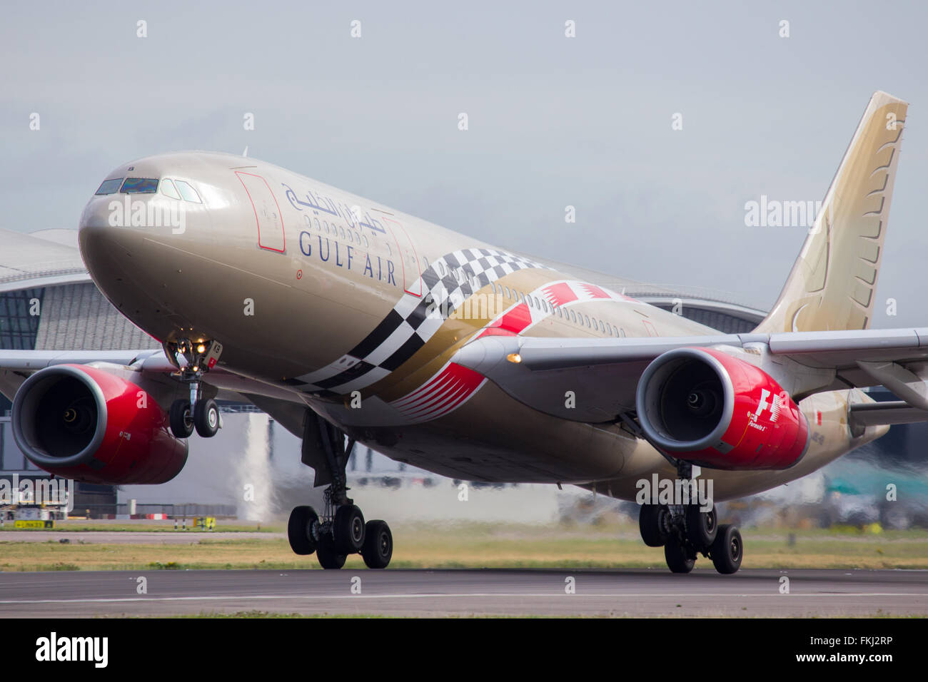 Gulf Air Airbus A330 Bahrain London Heathrow Aircraft Stock Photo - Alamy