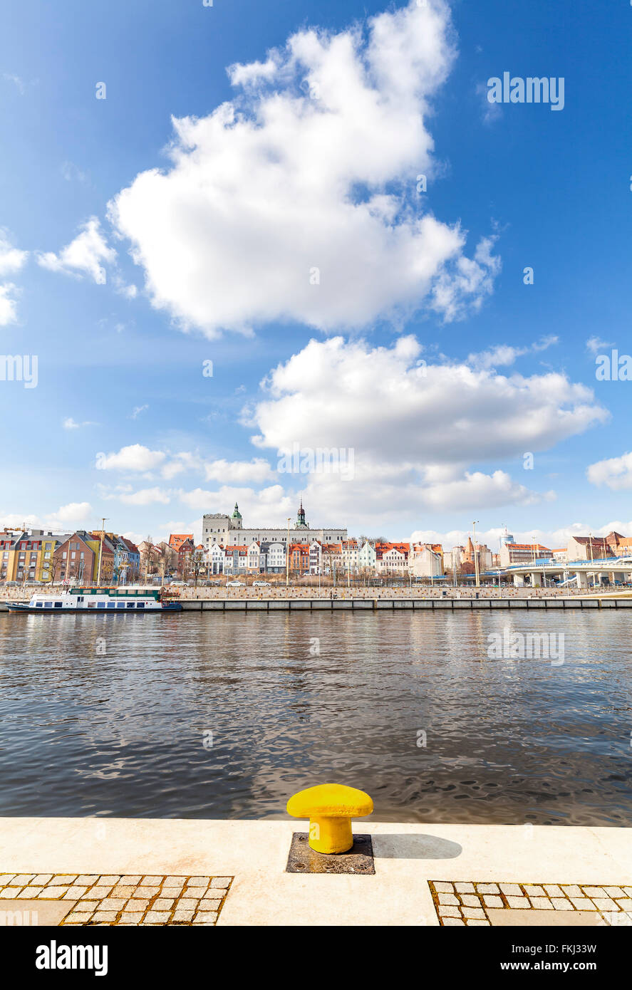 Szczecin, city by the river, Poland Stock Photo - Alamy
