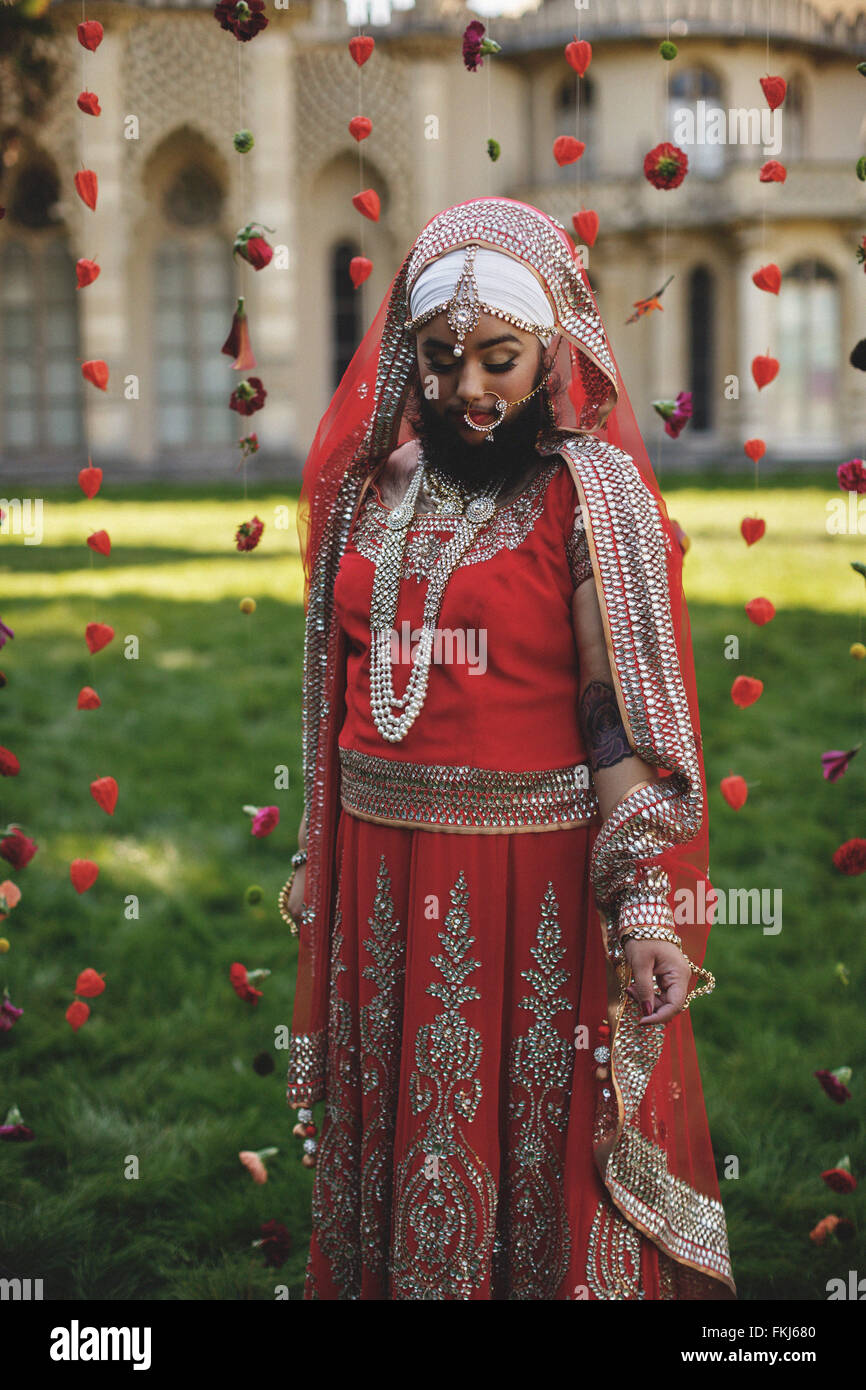Harnaam Kaur, the Bearded Dame body positive activist Stock Photo - Alamy
