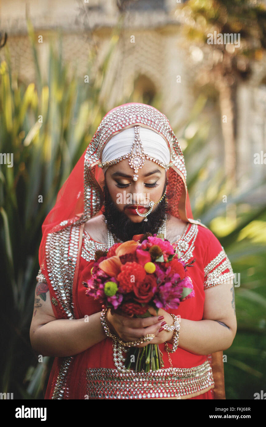 Harnaam Kaur, the Bearded Dame body positive activist Stock Photo - Alamy