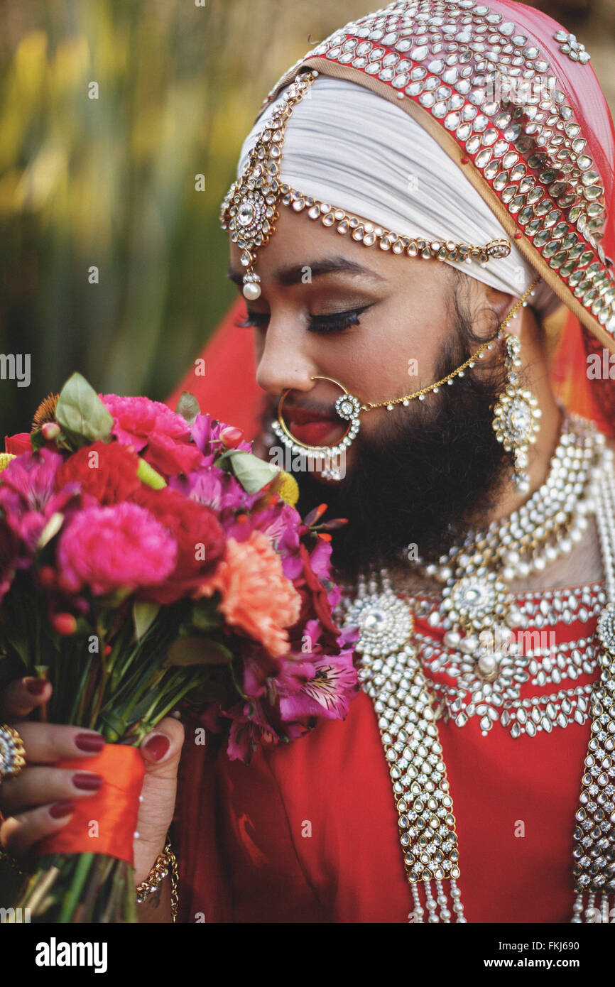 Harnaam Kaur, the Bearded Dame body positive activist Stock Photo - Alamy