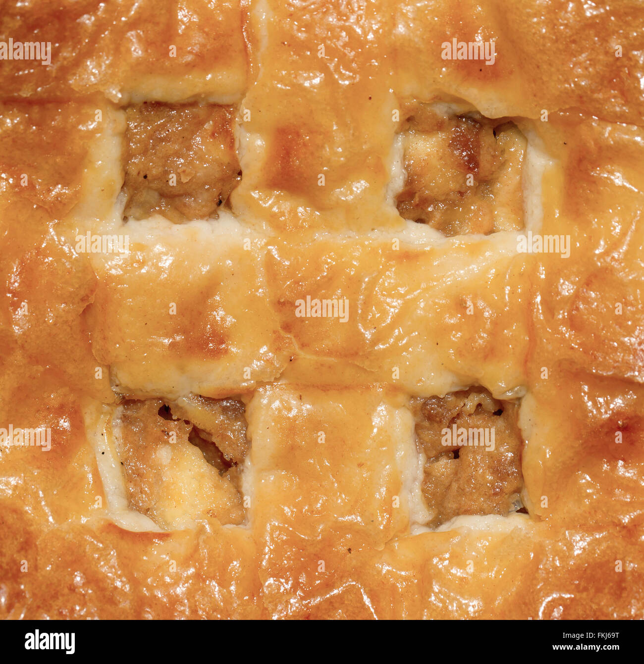 Extreme close-up of a apple pie, food background Stock Photo - Alamy