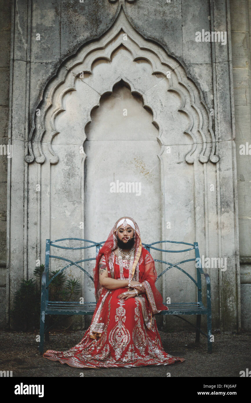 Harnaam Kaur, the Bearded Dame body positive activist Stock Photo - Alamy