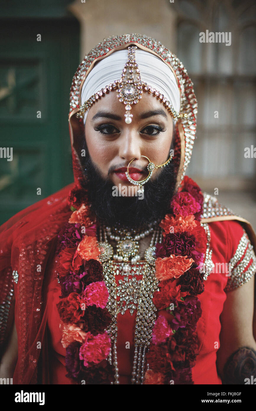 Harnaam Kaur, the Bearded Dame body positive activist Stock Photo - Alamy