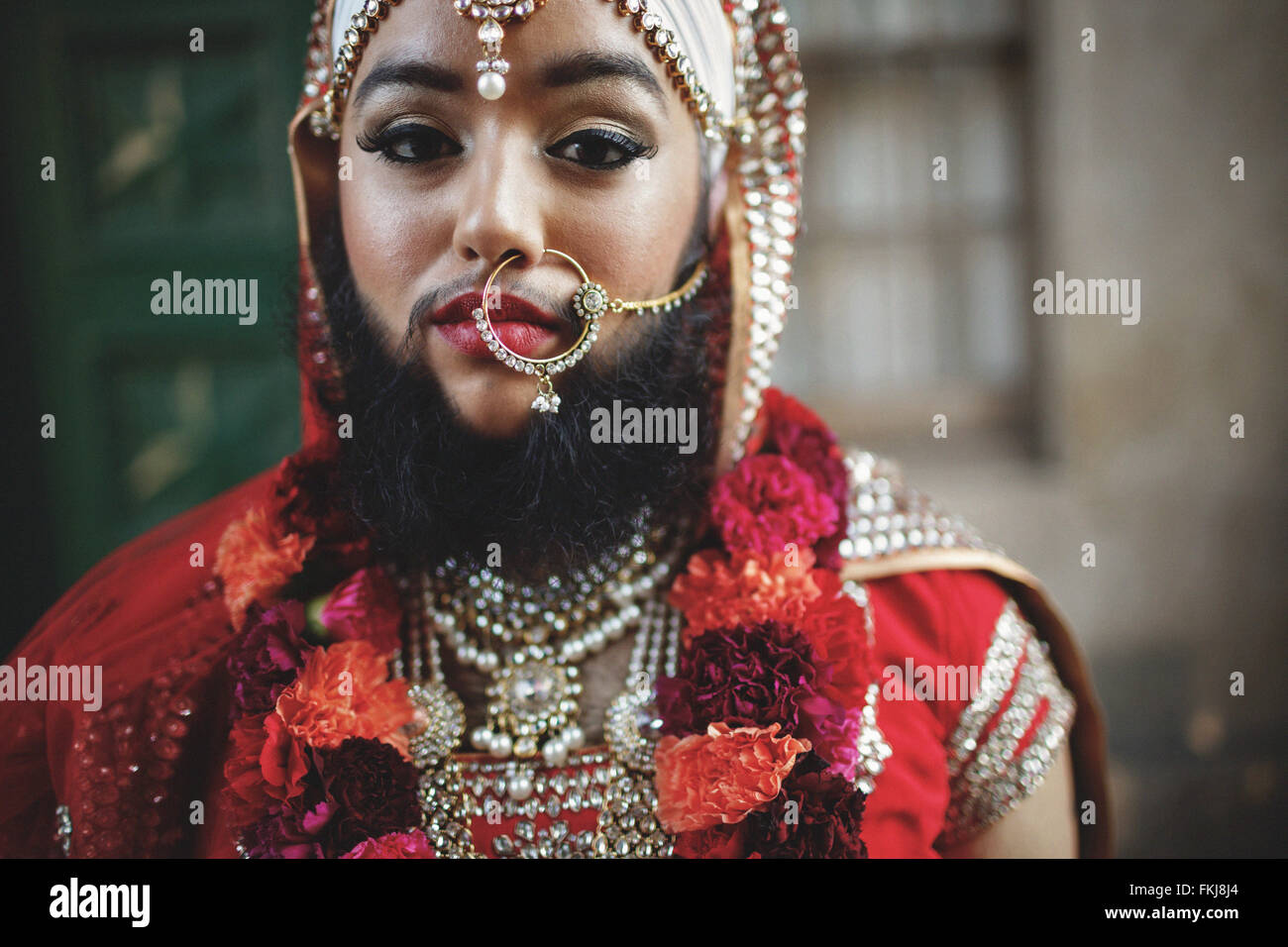 Harnaam Kaur, the Bearded Dame body positive activist Stock Photo - Alamy