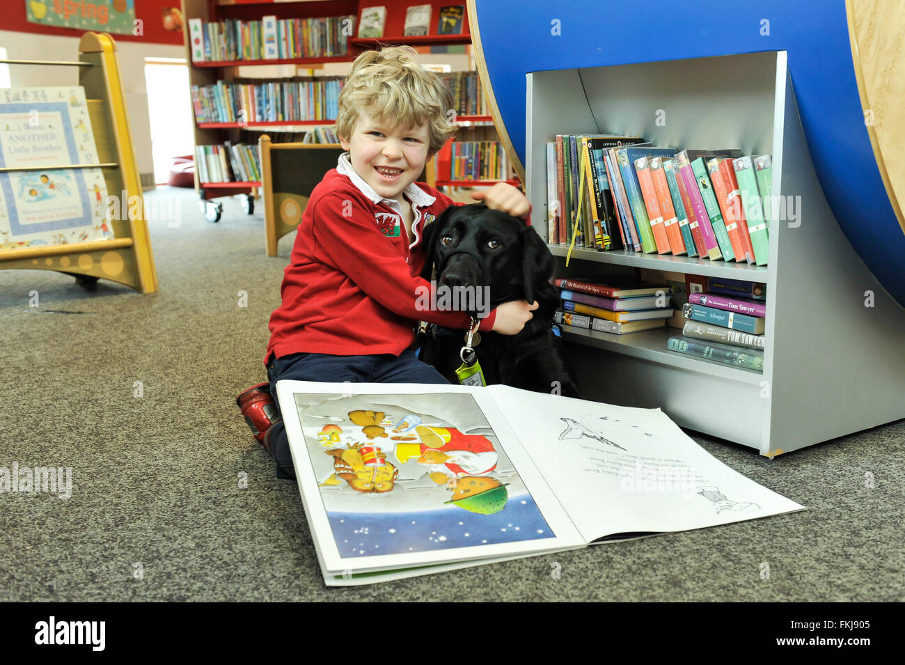 Guide dog for Autistic Son Marcus Butt who is Autistic is pictured with ...